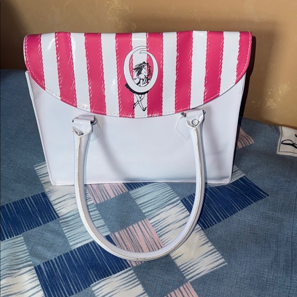 Eloise | Bags | Eloise Pink And White Shoulder Bag With Classic ...